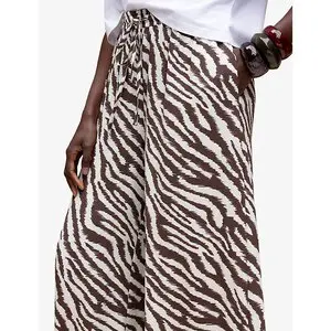 RO&ZO Zebra-print Woven Trousers