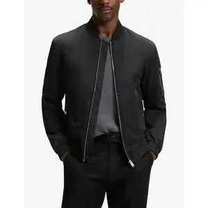 BOSS Regular-fit Zip-up Woven Bomber Jacket