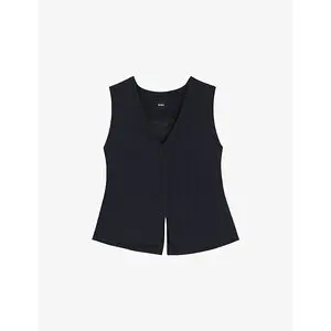 Boss Button Detailed Vests For Women