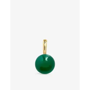 Monica Vinader Round Onyx Pendant - Green