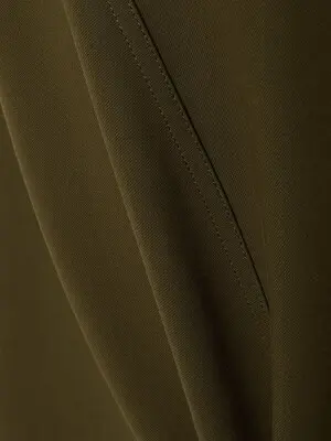 Alaïa Cotton-poplin Barrel-leg Pants - Green
