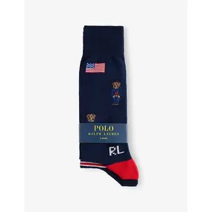 Ralph Lauren Pack-of-two Stretch-cotton Crew Socks - Assorted
