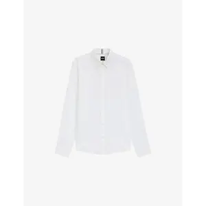 BOSS Regular-fit Long-sleeve Stretch-linen Shirt