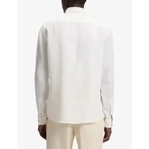 BOSS Regular-fit Long-sleeve Stretch-linen Shirt