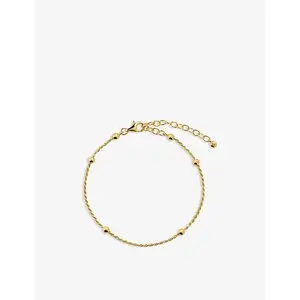 Monica Vinader Beaded Rope Chain Bracelet - Gold