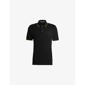 BOSS Logo-print Short-sleeve Cotton Polo Xxxl