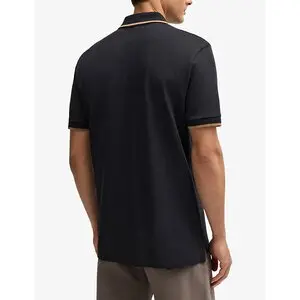 BOSS Logo-print Short-sleeve Cotton Polo Xxxl