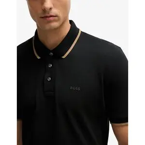 BOSS Logo-print Short-sleeve Cotton Polo Xxxl