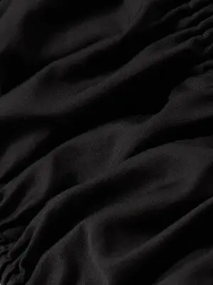 Alaïa Gathered Cotton-poplin Bralette