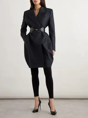 Alaïa Double-breasted Cotton Blazer - Blue