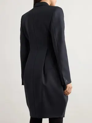 Alaïa Double-breasted Cotton Blazer - Blue