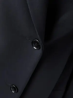 Alaïa Double-breasted Cotton Blazer - Blue