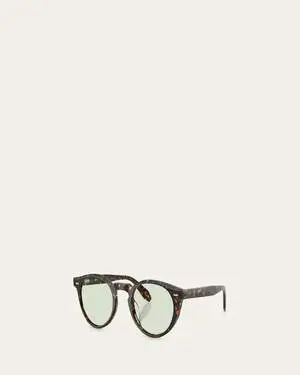 Oliver Spencer Acetate Polarized Round Sunglasses