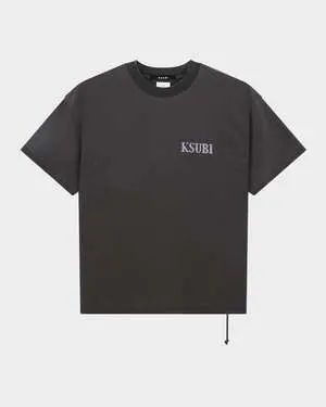 Ksubi Engine Ekcess Graphic T-shirt - Charcoal
