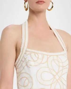 Rebecca Vallance Irena Halter Midi Dress