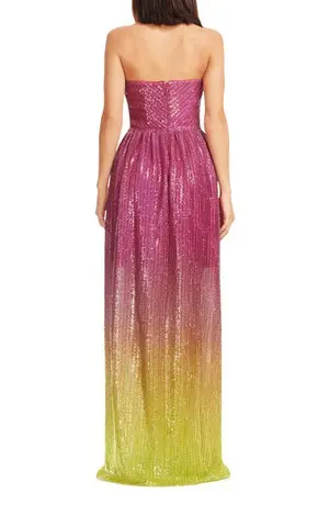 Dress The Population Audrina Sequin Strapless Gown