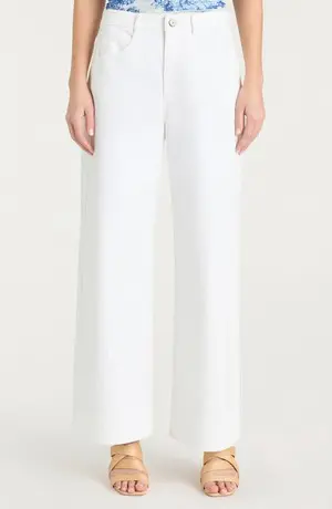 Cinq À Sept Betsy Wide Leg Pants - White
