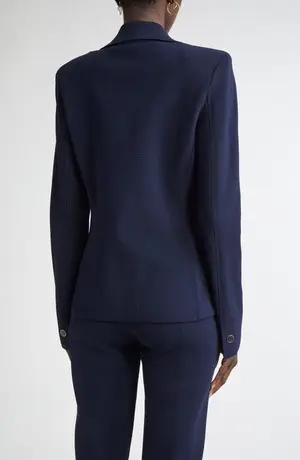 St. John Harper One-button Knit Jacket - Navy
