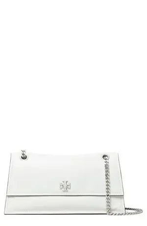Tory Burch Kira Turnlock Leather Convertible Shoulder Bag - Bianco