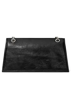 Tory Burch Kira Turnlock Leather Convertible Shoulder Bag - Black