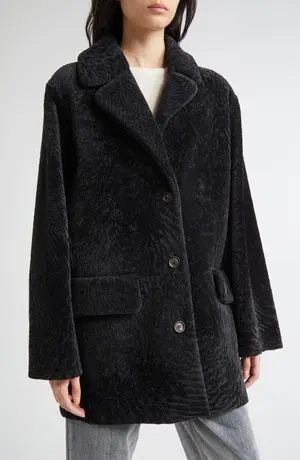 Eleventy Genuine Merino Shearling Jacket