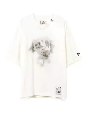 Mihara Yasuhiro Dog-print Text-detail T-shirt