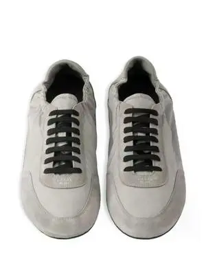 Prada Collapse Lace-up Sneakers - Grey