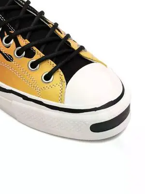 KAMIYA Flame-print Sneakers - Black