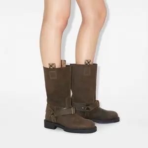 Burberry Suede Saddle Boots