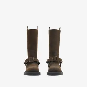 Burberry Suede Saddle Boots