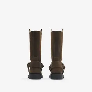 Burberry Suede Saddle Boots