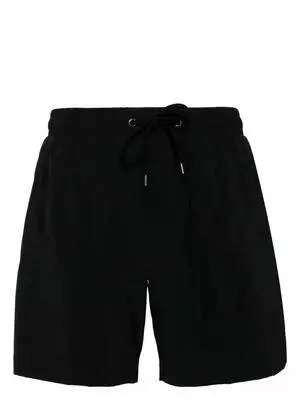 JAMES PERSE Split Hem Board Shorts - Black