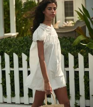 DÔEN Daphne Mini Dress - Salt