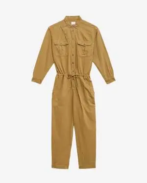 Isabel Marant Chelby Chambray Jumpsuit - Bronze