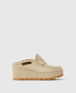 Stella McCartney Platform Loafer Slippers - Desert