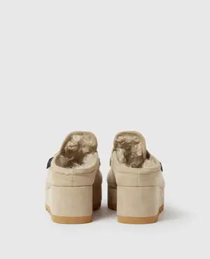 Stella McCartney Platform Loafer Slippers - Desert