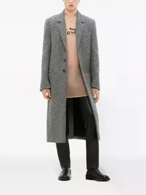 COURREGES Single-breasted Wool-blend Coat