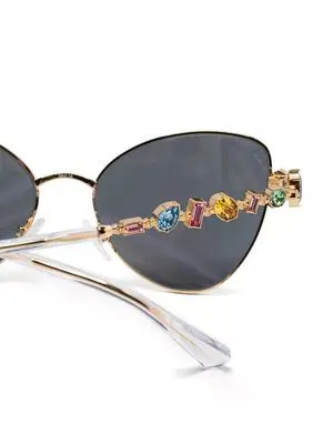 SWAROVSKI Cat-eye Sunglasses With Crystal Embellishments