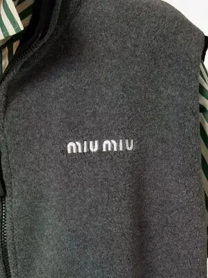 Miu Miu Fleece Sweatshirt - Grey