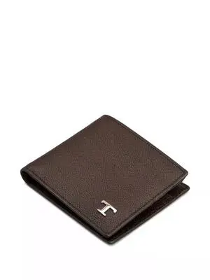 TOD'S Leather Bi-fold Wallet - Brown