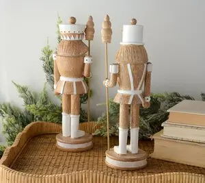 HOME REFLECTIONS Set Of 2 Fois Bois Nutcrackers