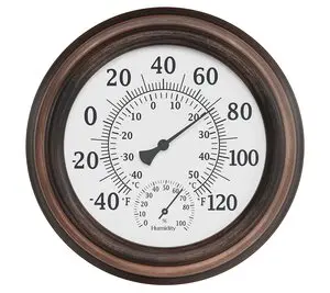 PURE GARDEN 8' Indoor/outdoor Wall Thermometer