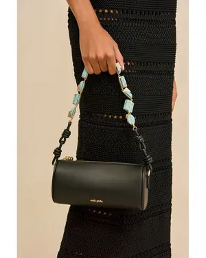 Cult Gaia Zozina Leather Shoulder Bag - Black