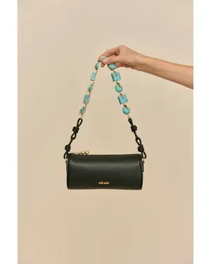 Cult Gaia Zozina Leather Shoulder Bag - Black
