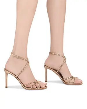 AQUAZZURA Love Struck Strappy Sandals - Light Copper