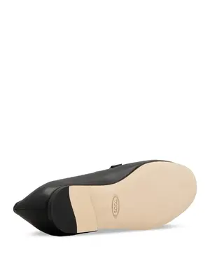 TOD'S Loafer Flats - Black