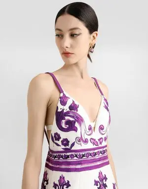 Dolce & Gabbana Majolica-print A-line Dress