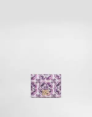 Dolce & Gabbana Majolica-print Continental Calfskin Wallet - Multicolor