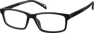 Zenni Rectangle Full Rim Bio-based Frame - Black