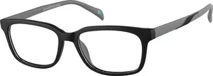 Zenni Rectangle Full Rim Bio-based Frame - Black